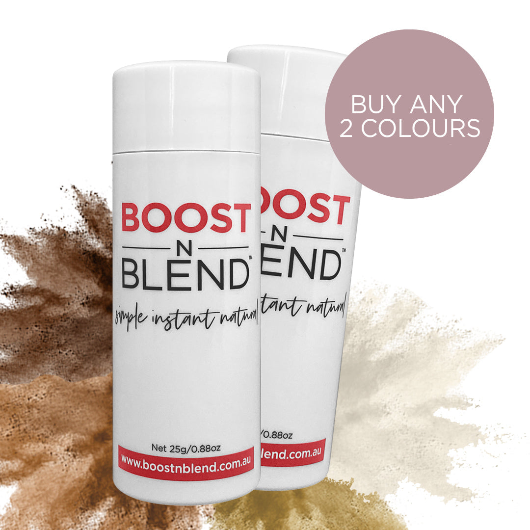 2 x 25g Hair Fibres Multiple Colour Selection | Boost N Blend – BOOST N BLEND UK